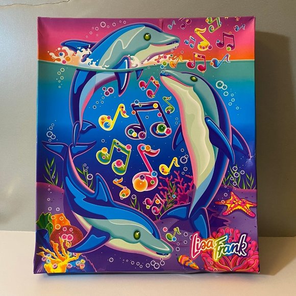 Lisa Frank | Other | Vintage Lisa Frank Dolphins Music Large Empty ...